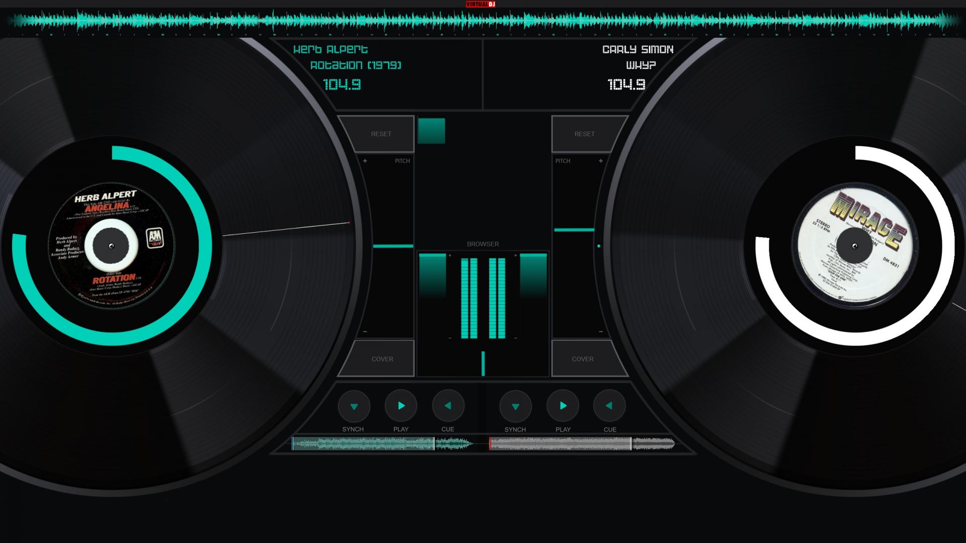 VirtualDJ - Demo - Ultrawide Skin